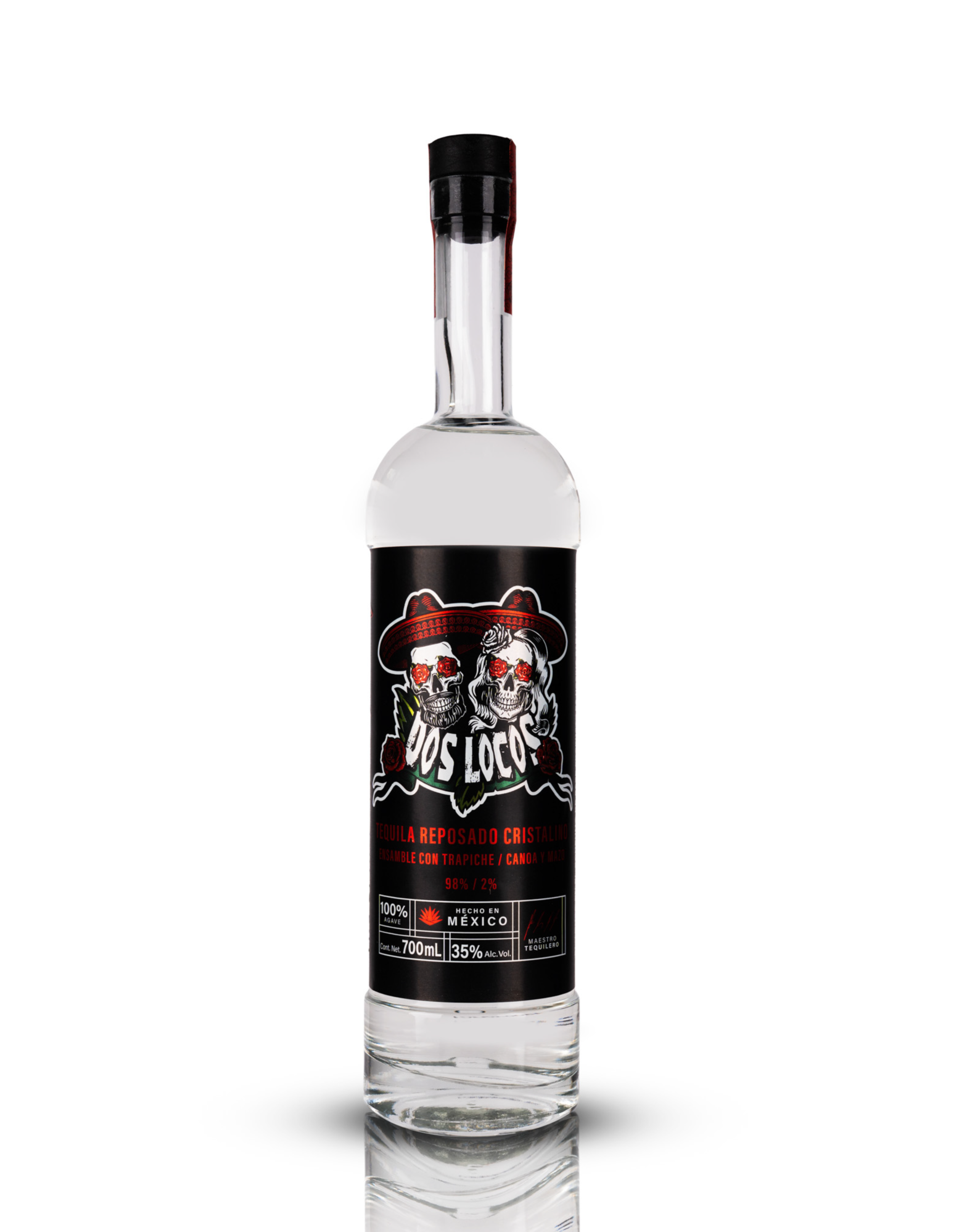 TEQUILA DOS LOCOS REPOSADO CRISTALINO